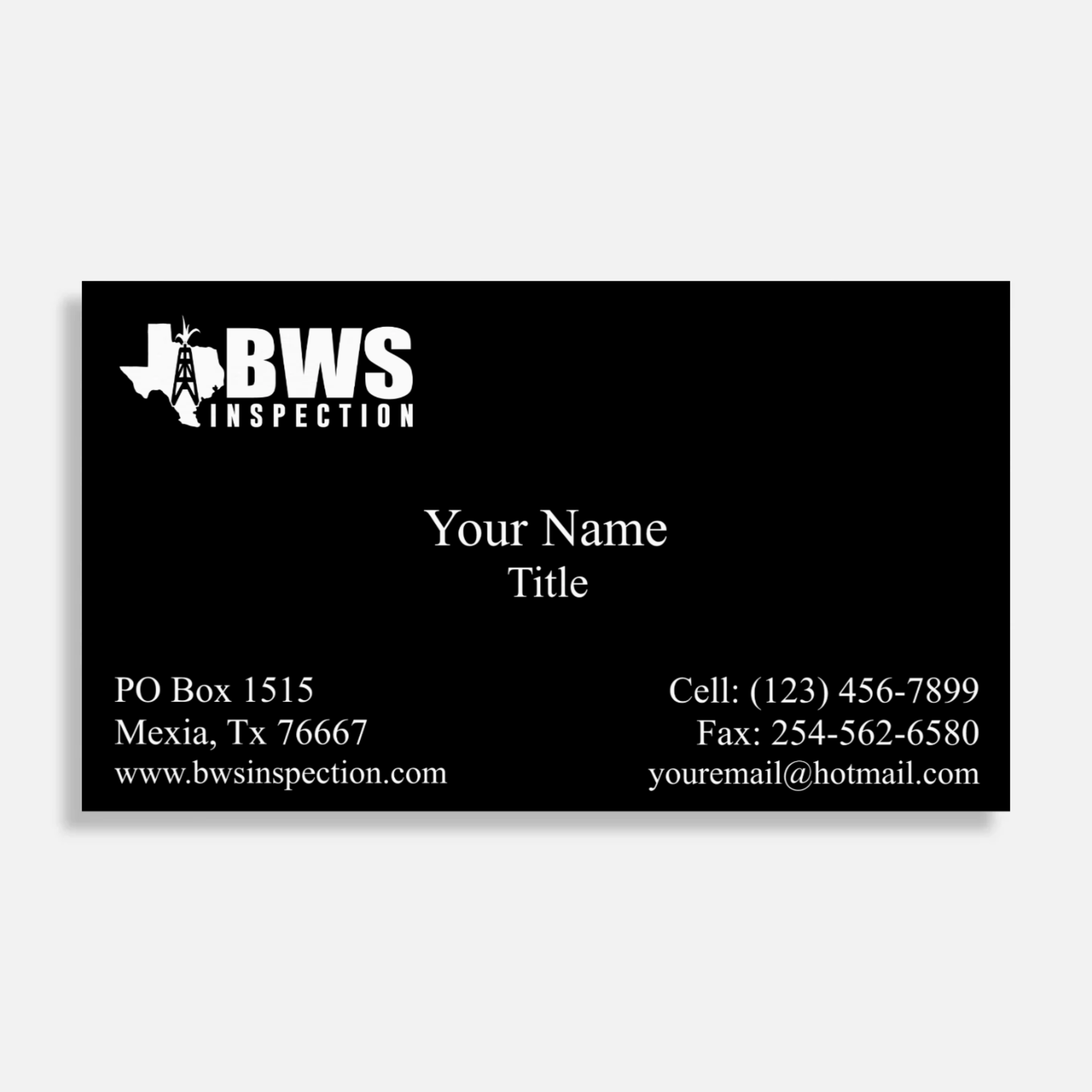 BWS Business Cards – BWS.Inspection