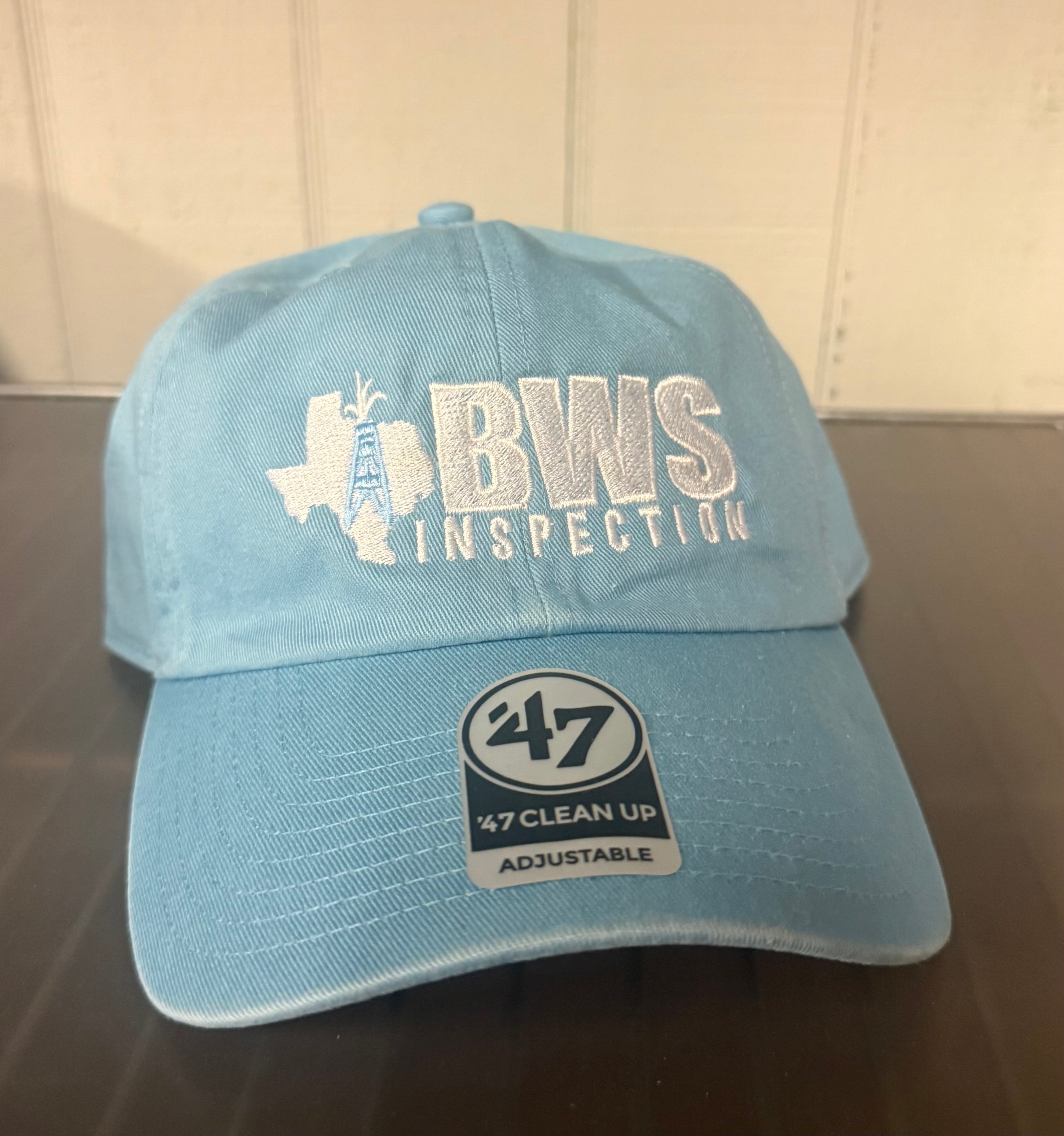 Soft Cap - Baby Blue with White Stitching – BWS.Inspection